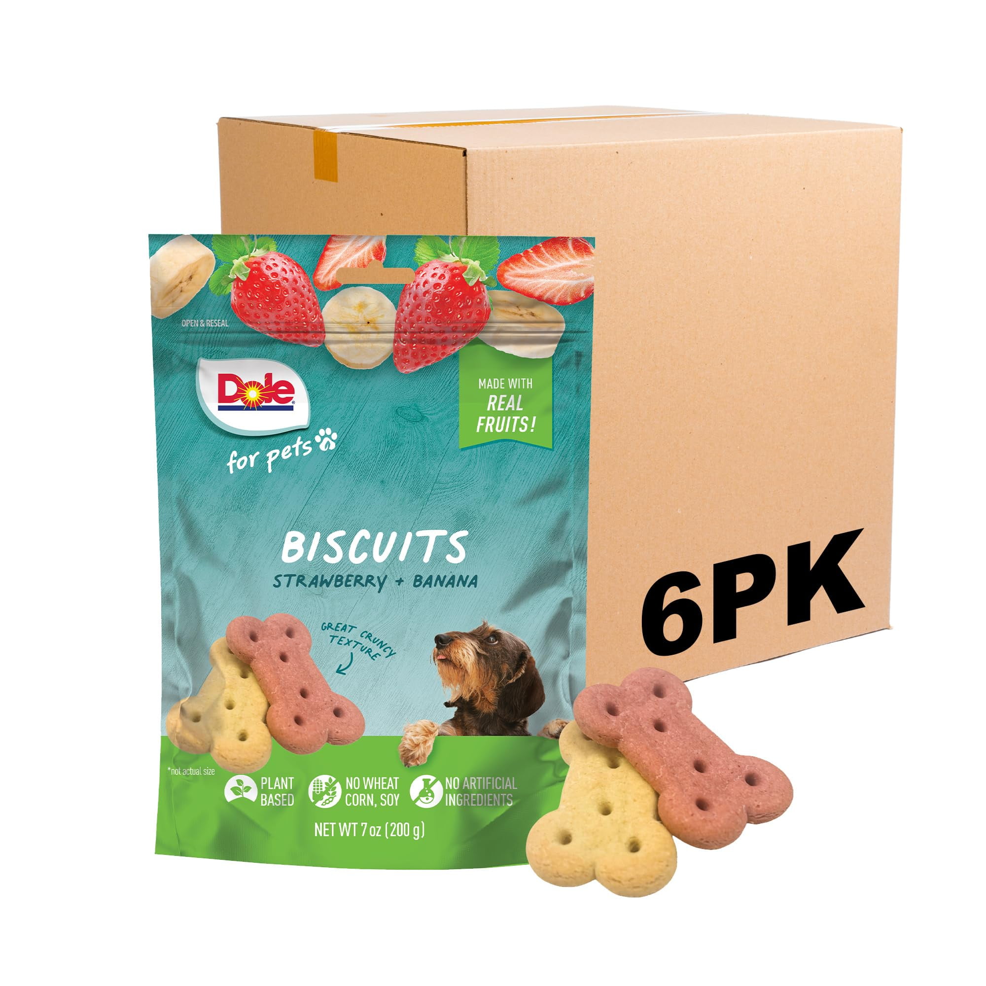 Dole for Pets - SBF3 Freshly Fetched Banana & Strawberry Dog Biscuits ...
