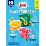 Dole Snack Variety Pack: Good Crunch Pineapple, Strawberry Wiggles Gels ...