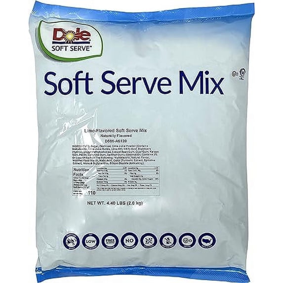 Dole Soft Serve Mix, Lime, 4.4 lbs Bag, Manufacturer's Code: D586-A6120 ...