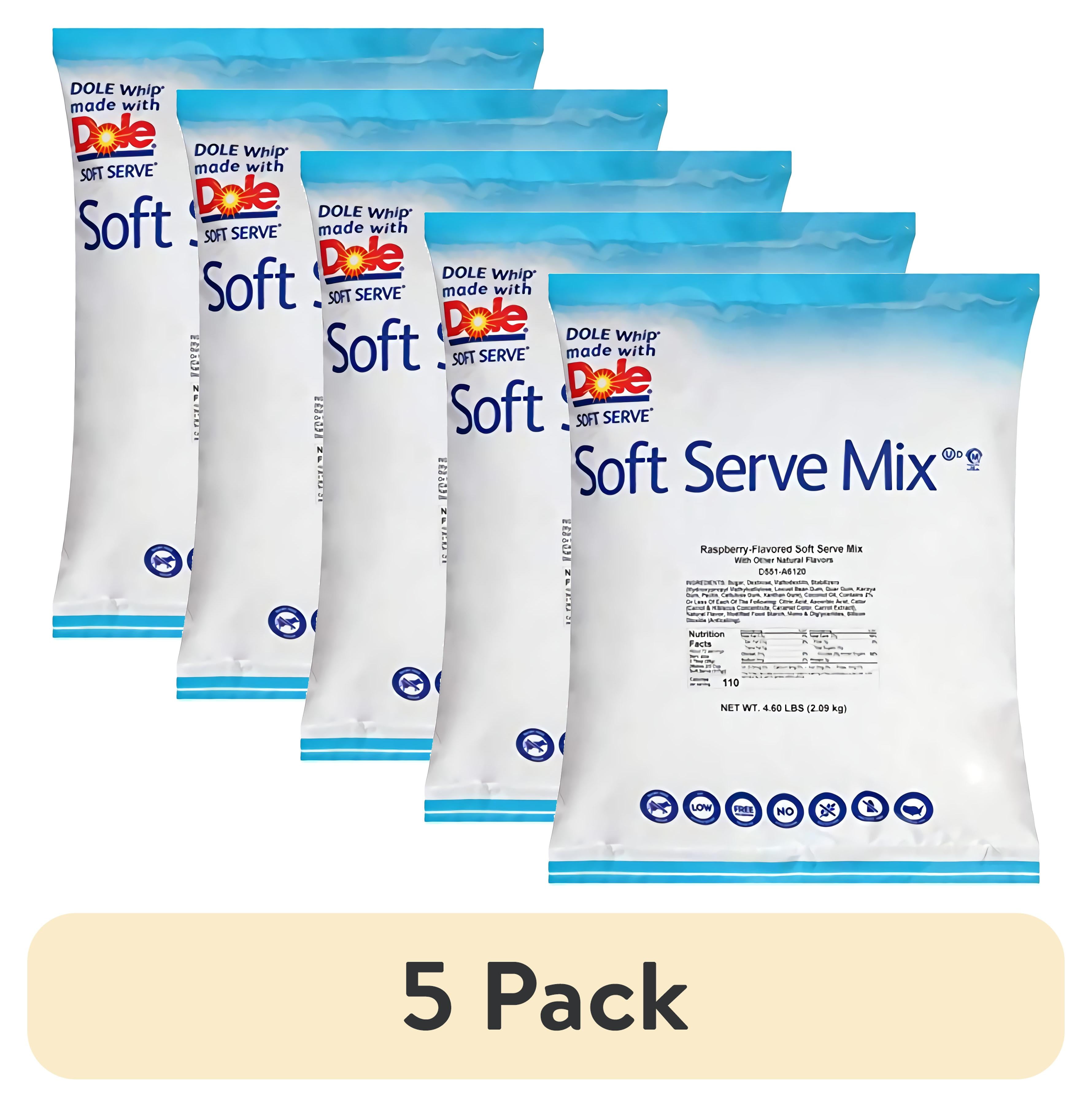 (5 pack) Dole Soft Serve Mix, Raspberry, 4.60 Pound - Walmart.com