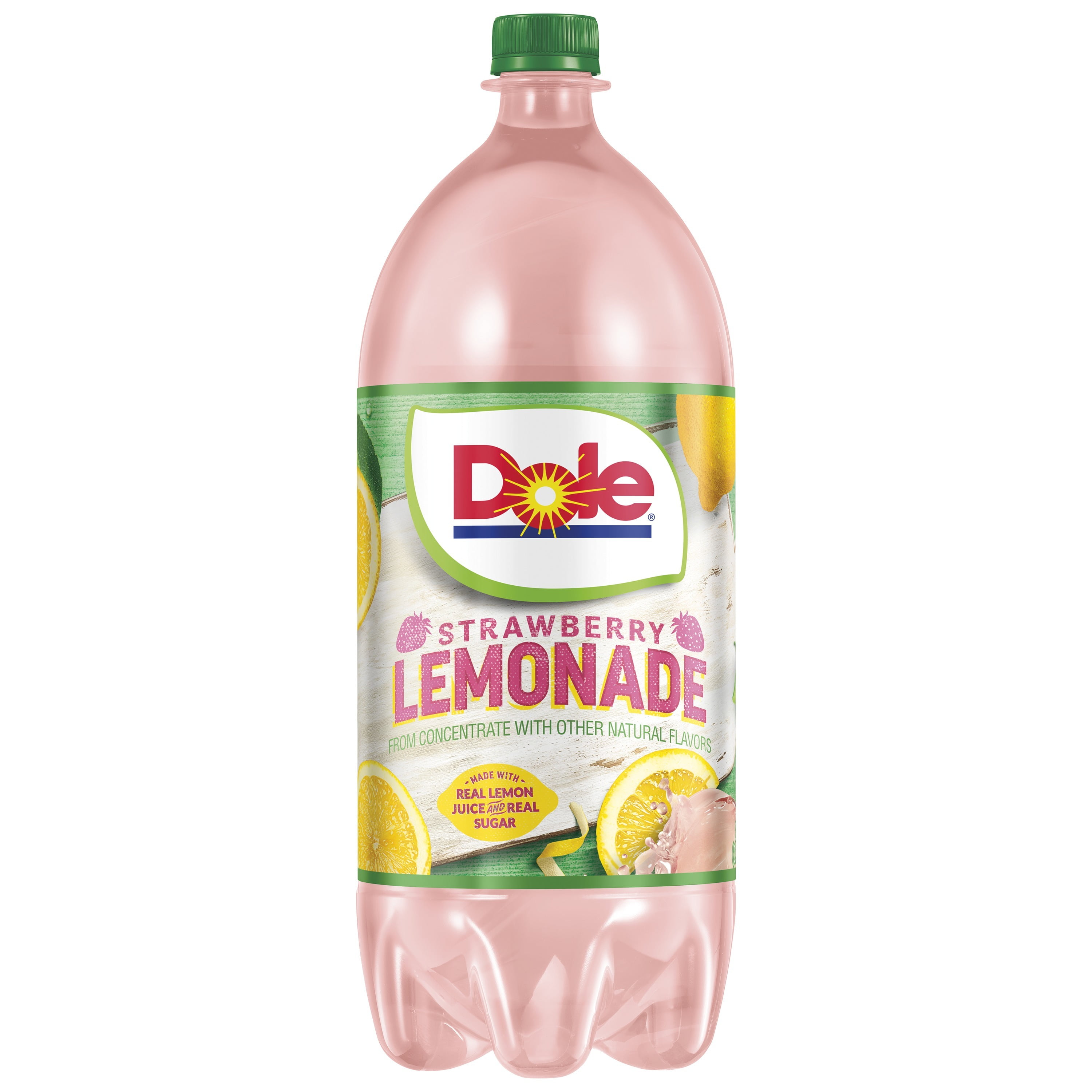 Dole Strawberry Lemonade Juice Drink, 2 Liter Bottle, Shelf-Stable ...