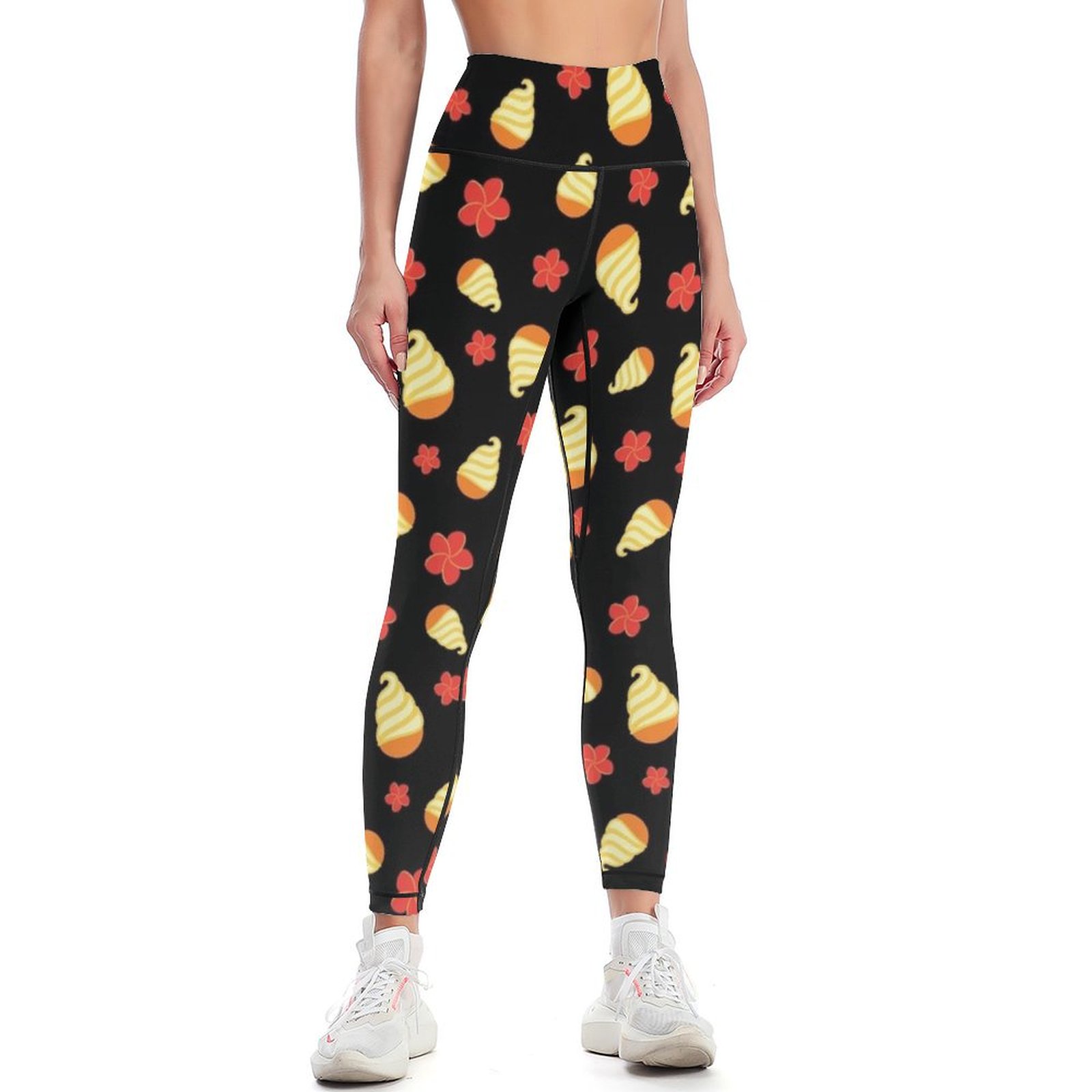 Dole Whip Pattern - Stered Black BG Leggings sports woman gym legging ...