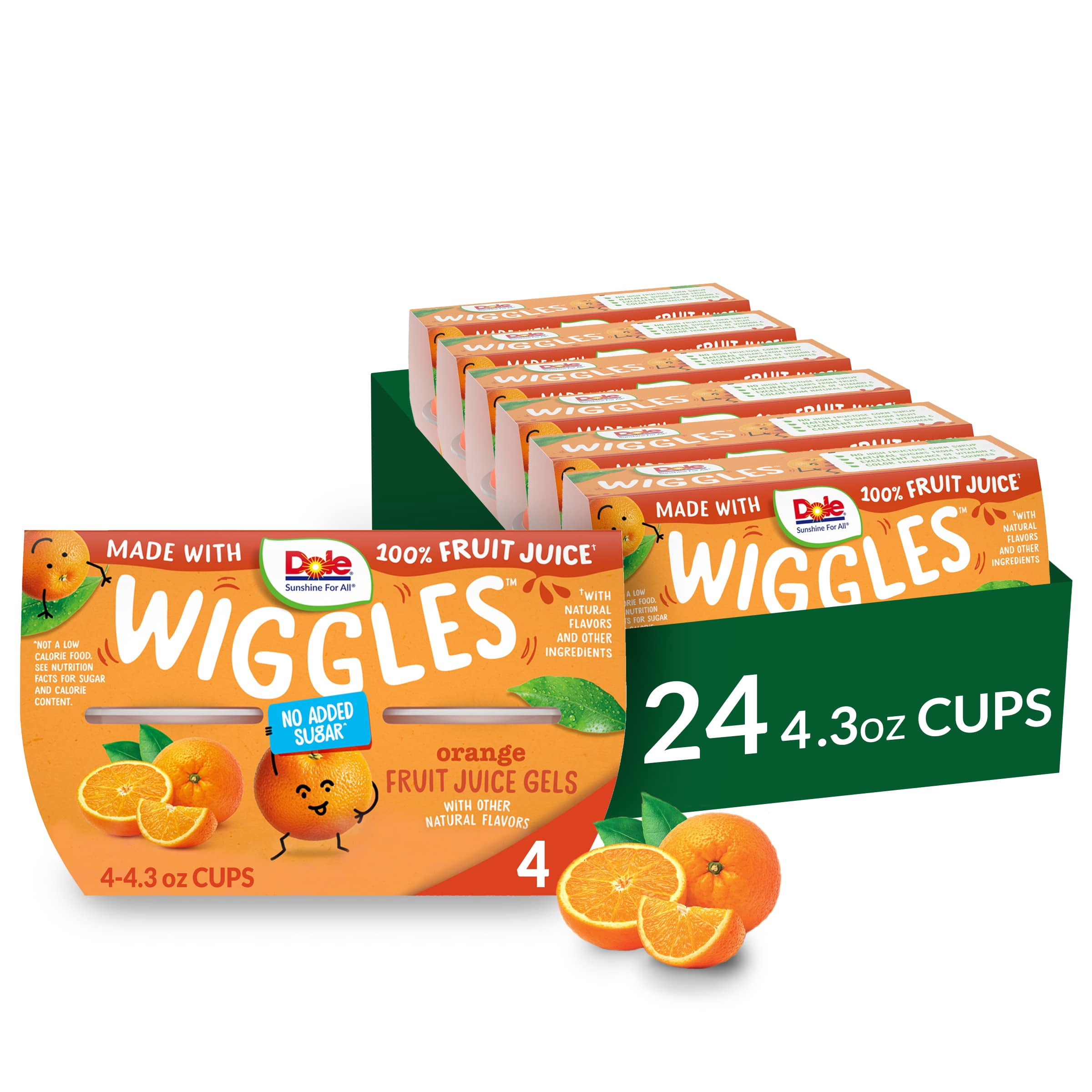 Dole Wiggles Orange Fruit Juice Gels, Healthy Snack for Kids, Made with ...