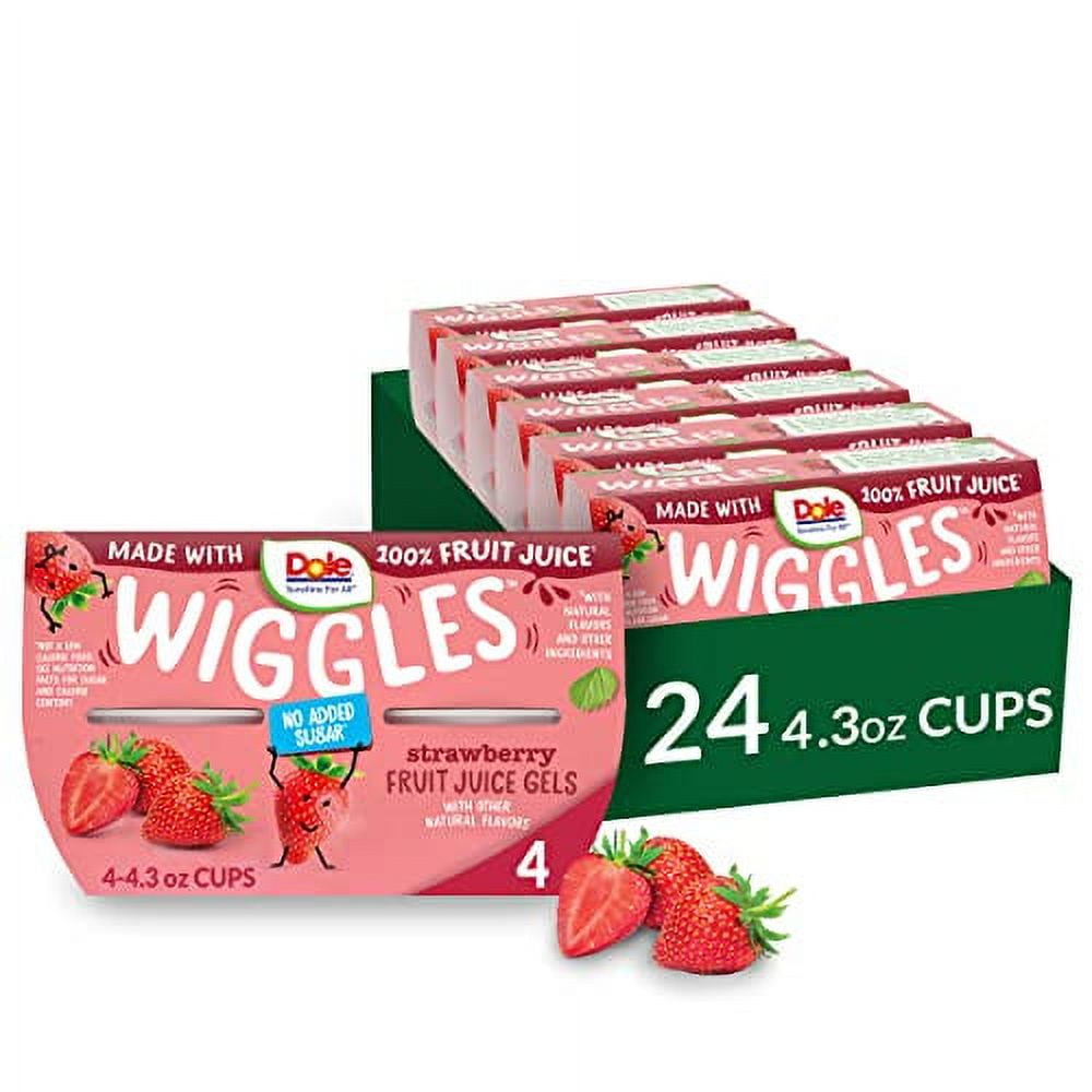 Dole Wiggles Strawberry Fruit Juice Gels, Back To School Healthy Snack ...