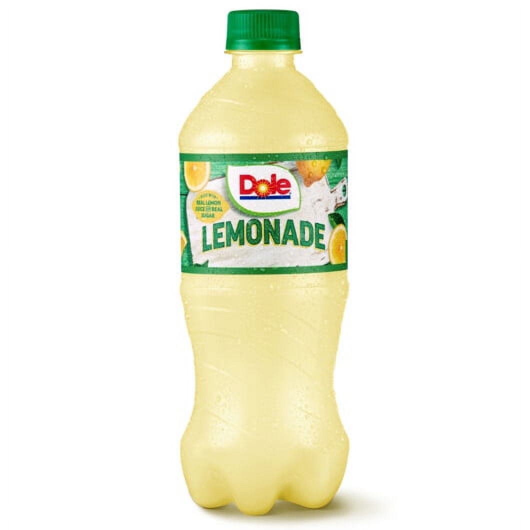 Dole Lemonade, 20 oz Bottles, 24 Pack, Classic Refreshing Citrus Drink ...