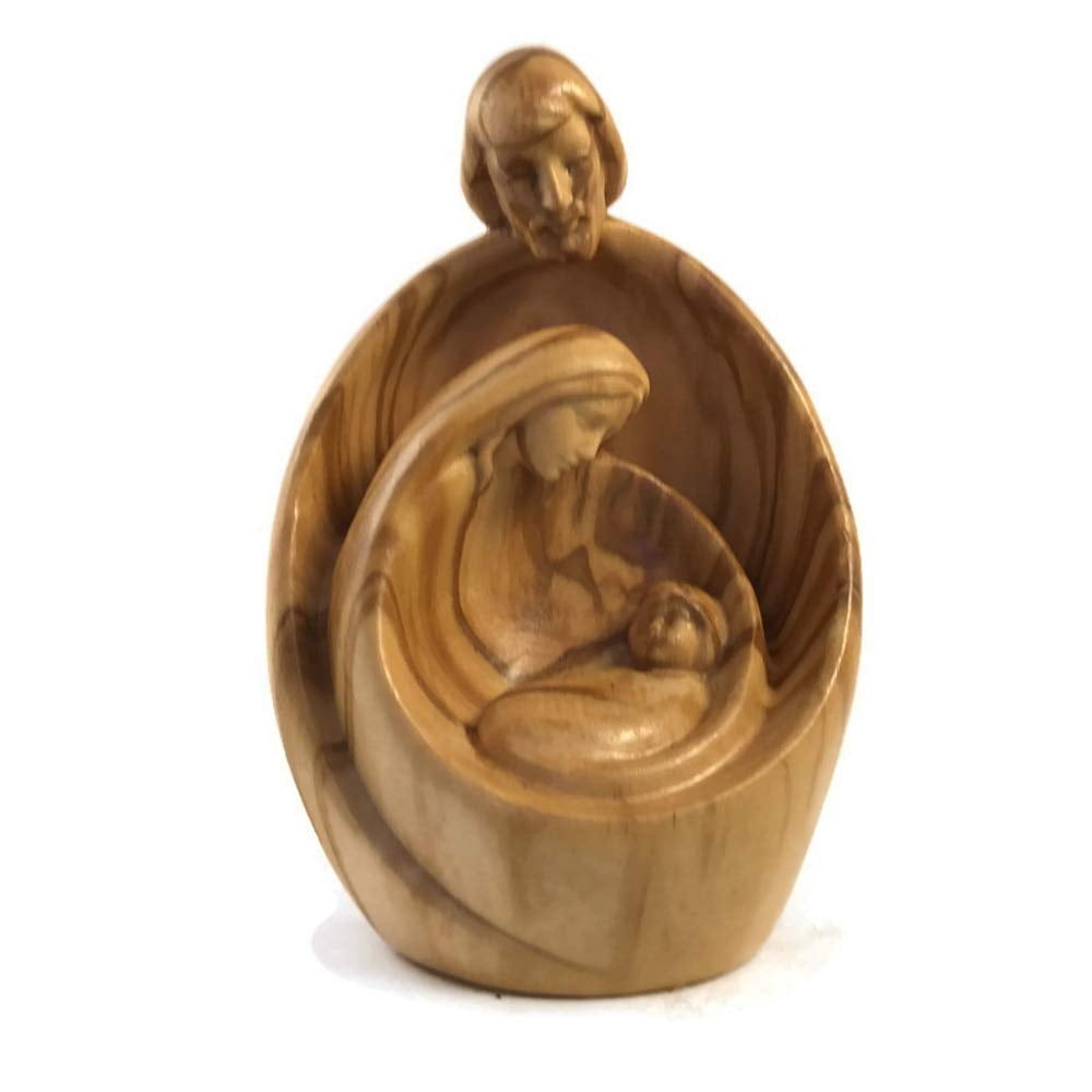Dolfi Italian Holy Family Carved in Italy, Mary, Joseph, and Baby Jesus ...