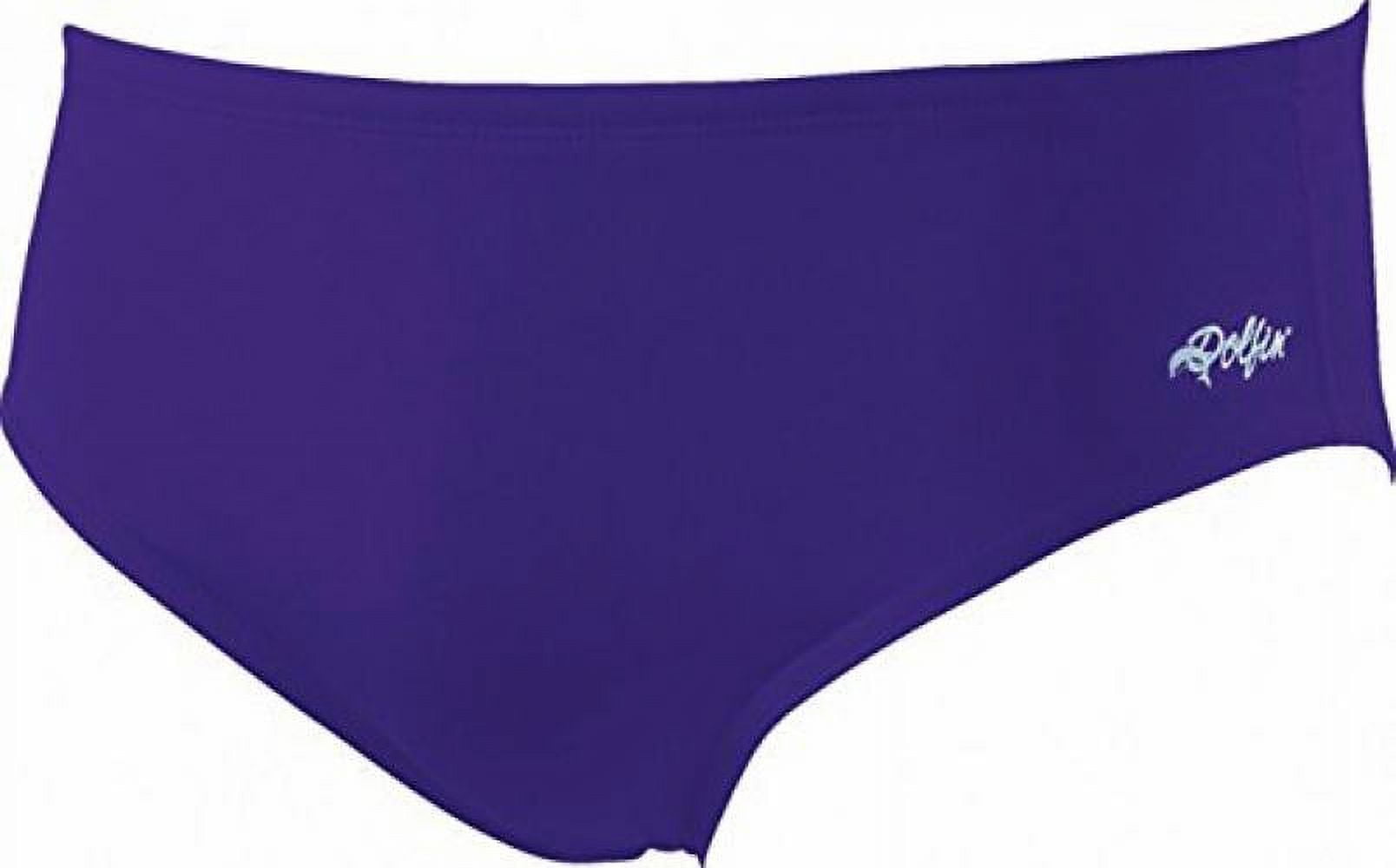 Dolfin Men's Solid Team Racer Swim Suit Purple 30 - Walmart.com