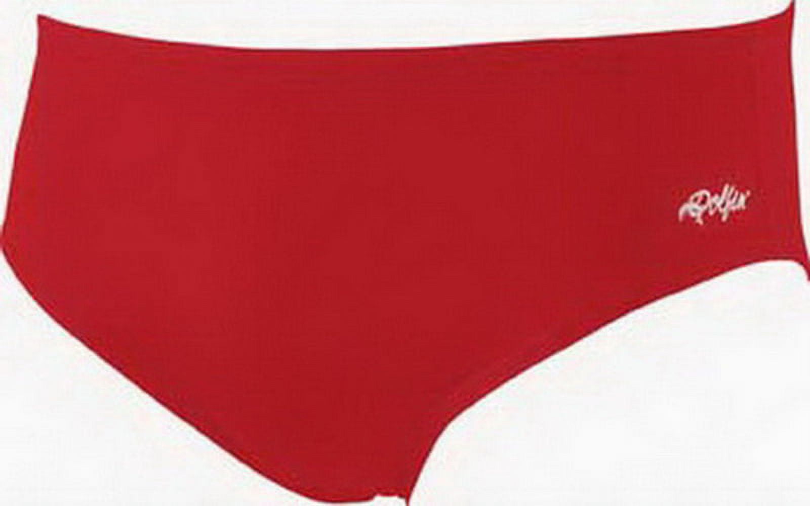 Dolfin Solid Racer Men's Brief Swimsuit in Red Size 26 - Walmart.com