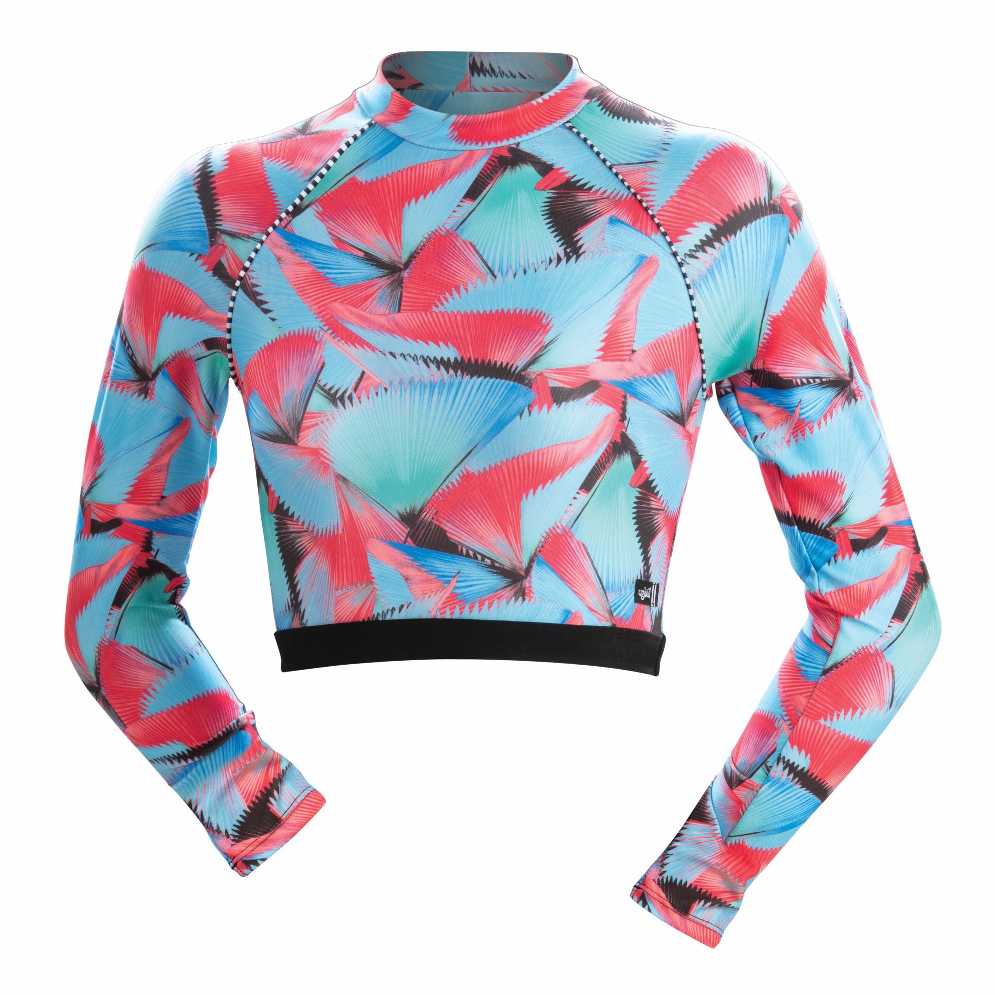 Women's Dolfin Uglies Revibe Print Cropped Rash Guard Color: Fancy Size ...