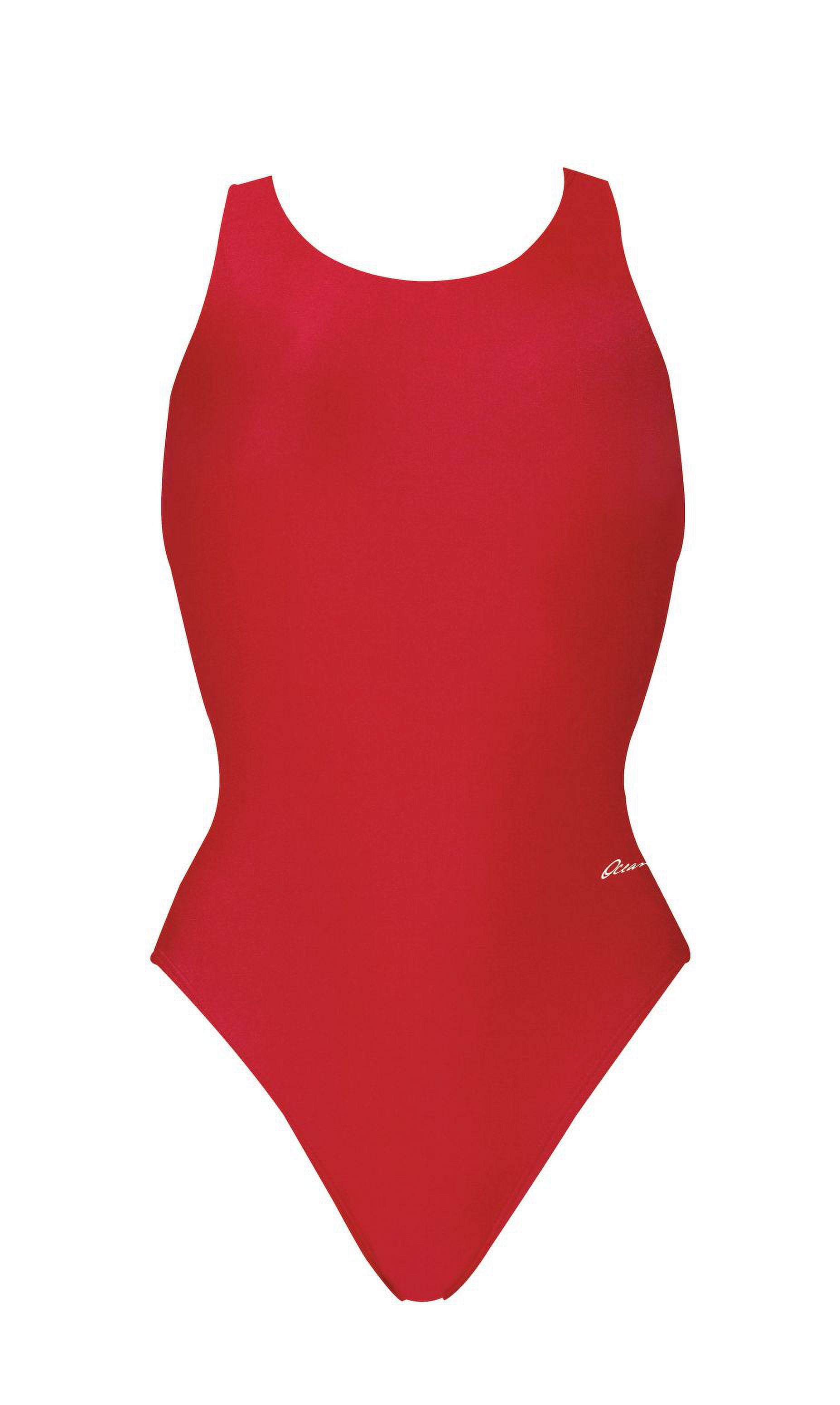 Dolfin Women's Ocean Solid Performance Back Swimsuit (Red, 34 ...
