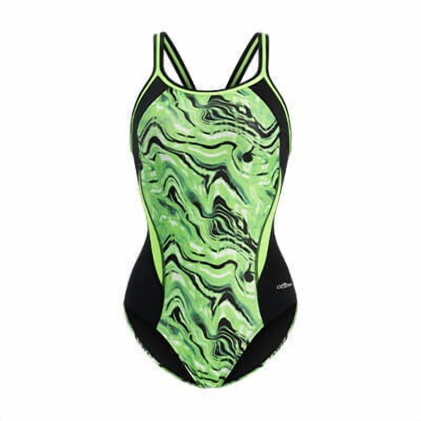 Dolfin Women's Reliance Blaze Color Block DBX Back One Piece Swimsuit ...