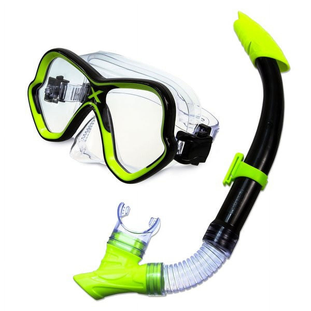 Dolfino Adult Latex Free Swim Mask and Snorkel Set with Duel Lens ... Dolfino Adult Latex Free Swim Mask and Snorkel Set with Duel Lens ...