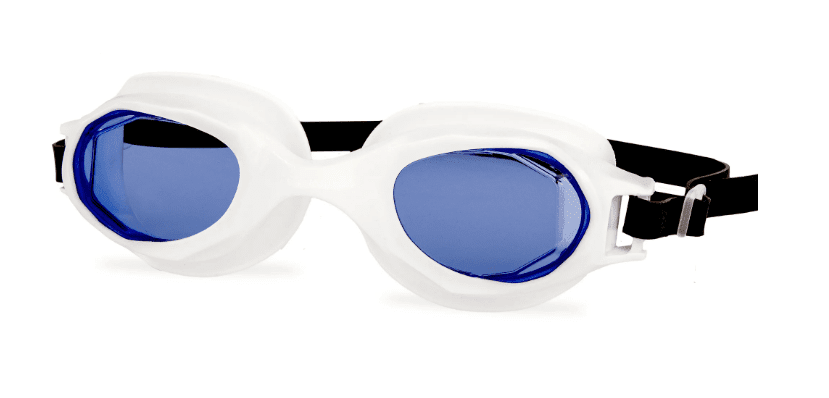 Dolfino Youth Wide View Tinted Swim Goggle for Children, Blue/White ...