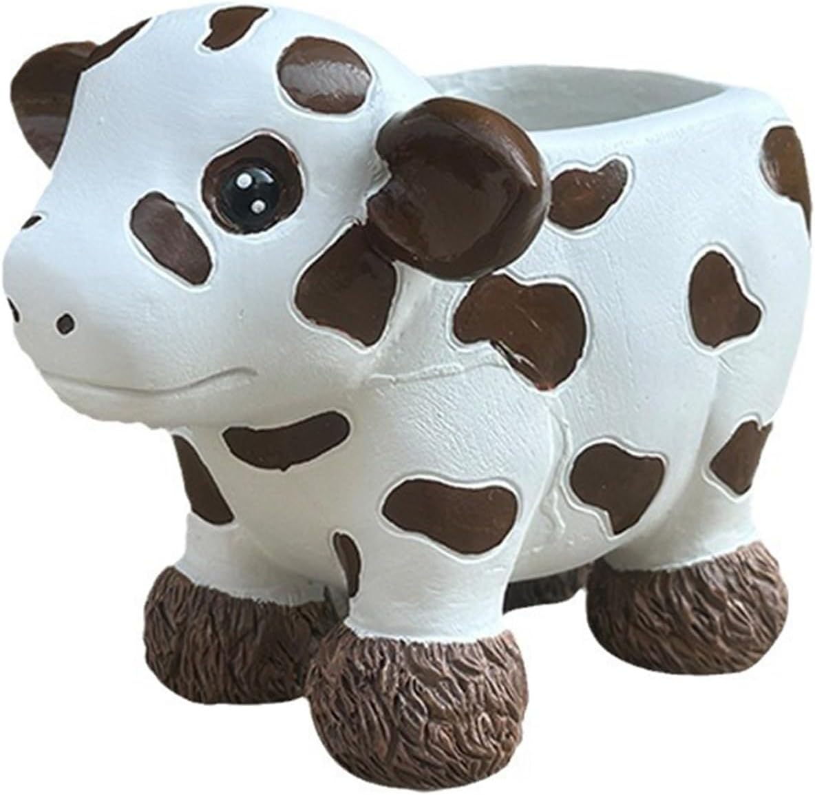 Dolhoo 5.5 Inch Cow Planter Flower Pot, Cute Highland Cow Succulent ...