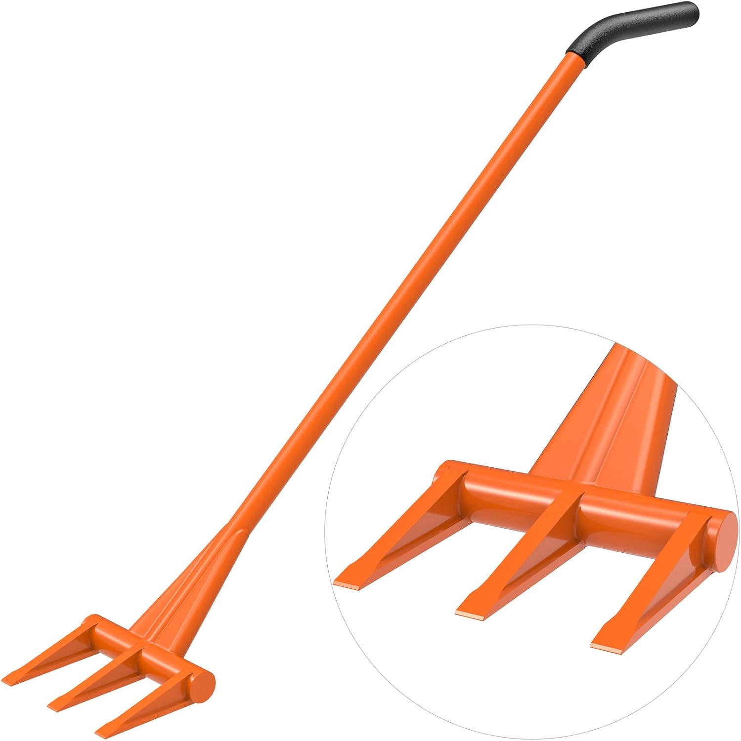 Dolibest 56'' Demo Bar 3-Tine Wrecking Bar, Heavy Duty Steel Pry Bar ...