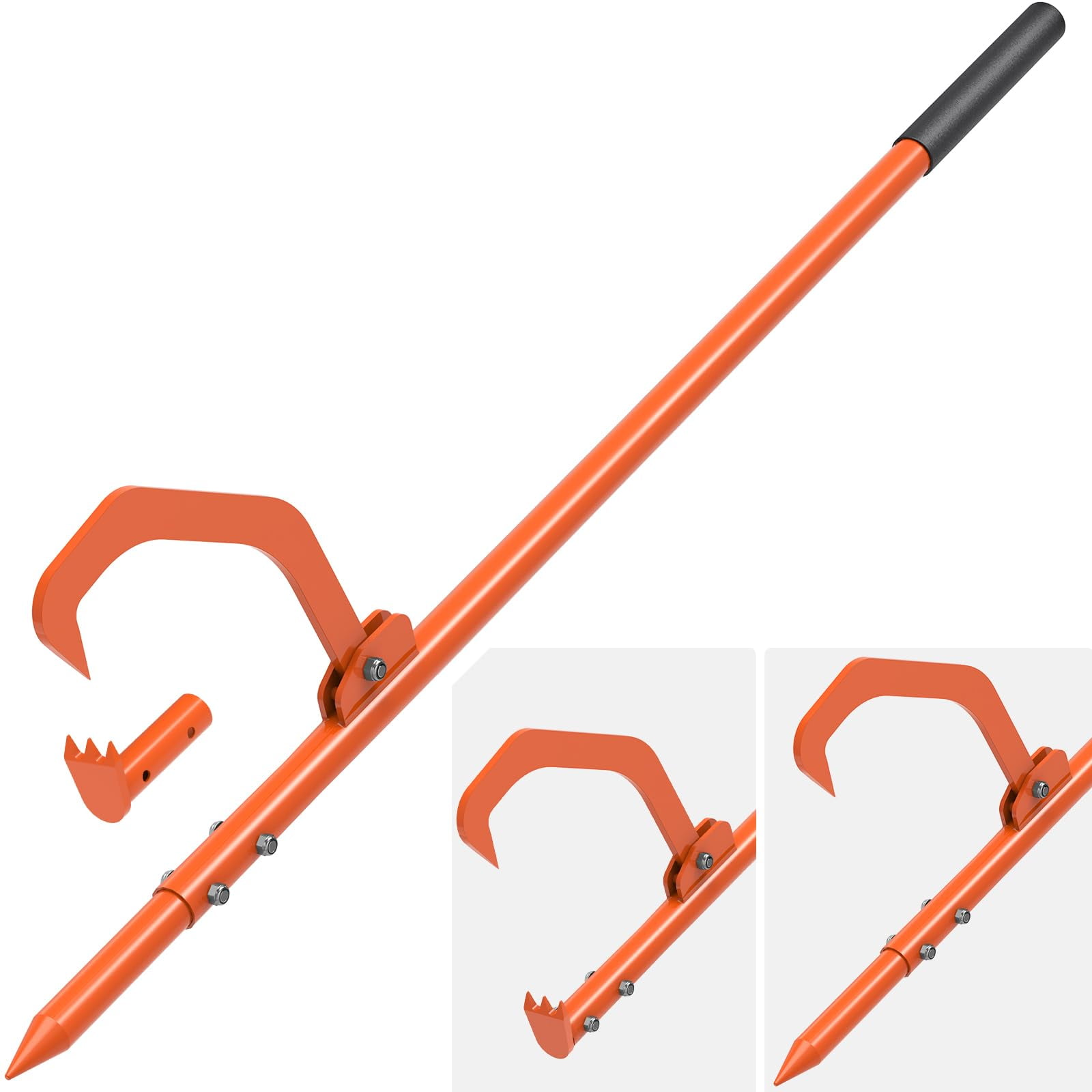 Dolibest 59/65'' Steel Cant Hook Tool, Log Peavey Tool, Cant Logging ...