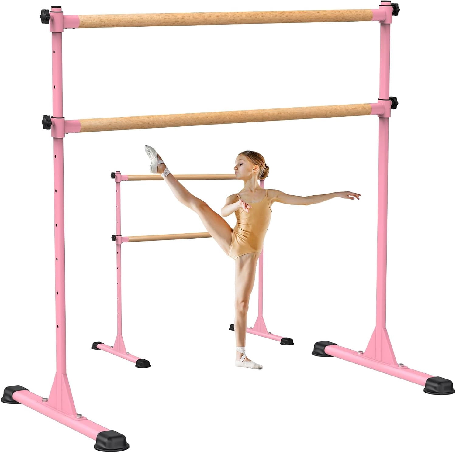Dolibest Freestanding Ballet Bar, Height Adjustable Ballet Bar, Heavy ...