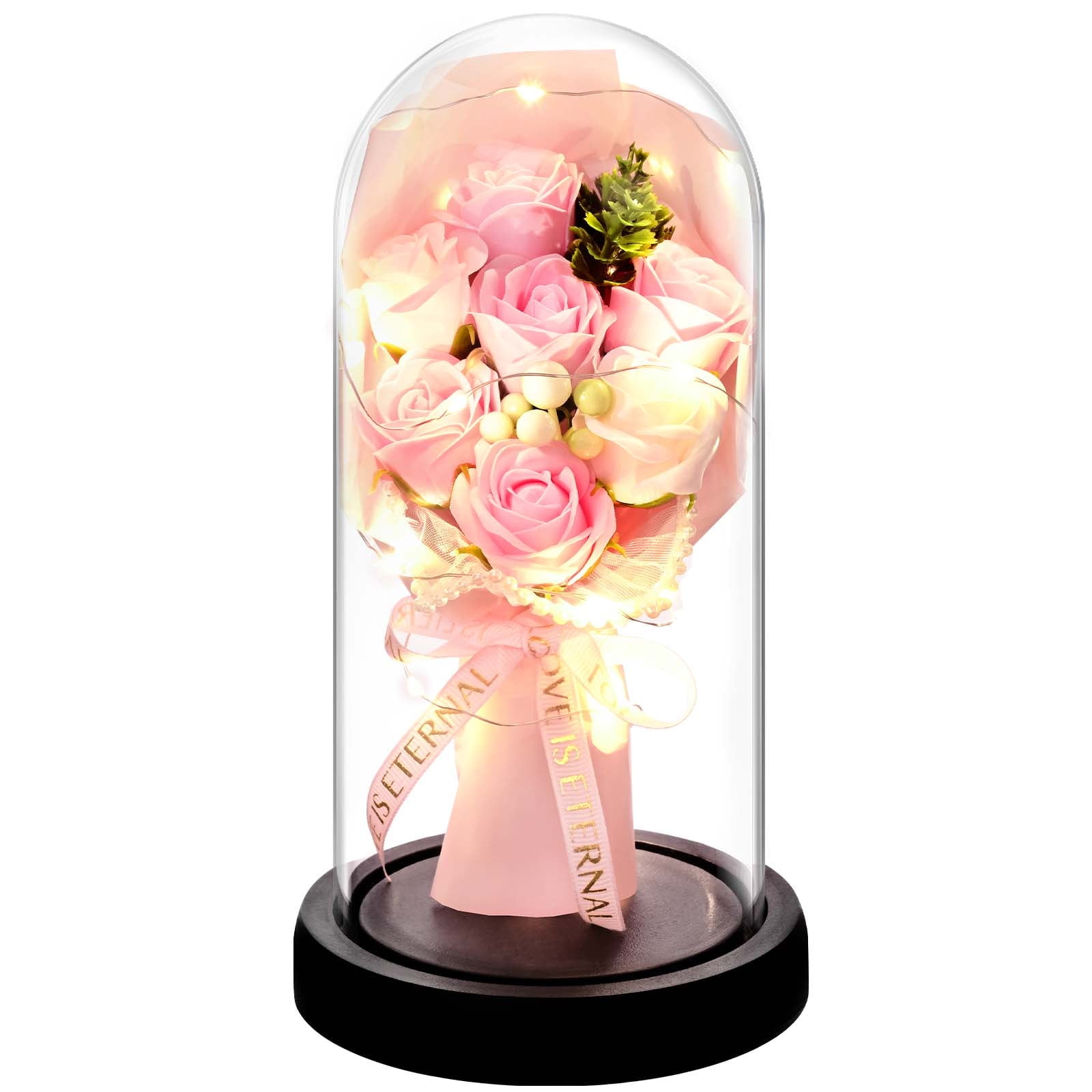 Dolicer Preserved Flowers Bouquet Gifts for Mom,Preserved Flower in ...