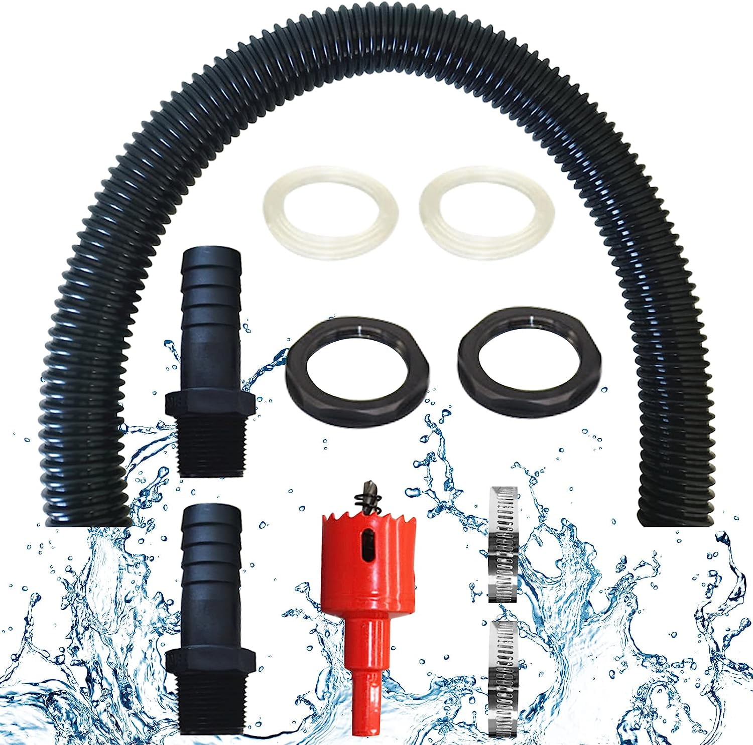 Dolked PE Rain Barrel Diverter Kit, High Quality - Walmart.com