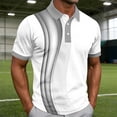 Dolkfu Button Graphic Tees Men Minimalist Gray Short Sleeve Collared ...