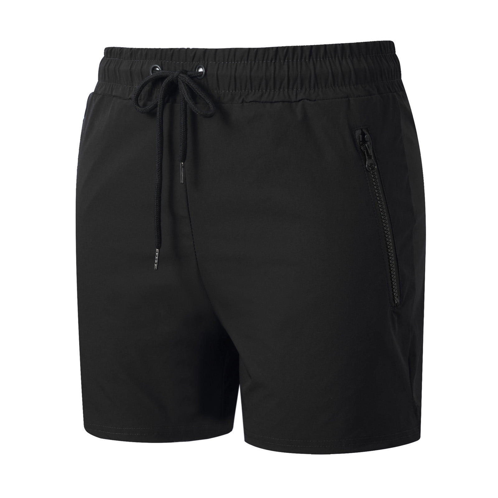 Dolkfu Drawstring Men's Shorts Basketball Athletic Shorts Zipper Pocket ...