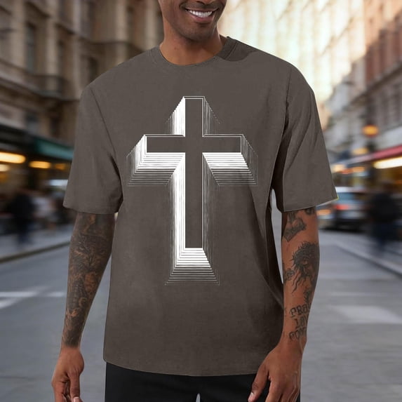 Dolkfu Graphic Shirts for Men Spring Short Sleeve Easter Day T Shirt ...