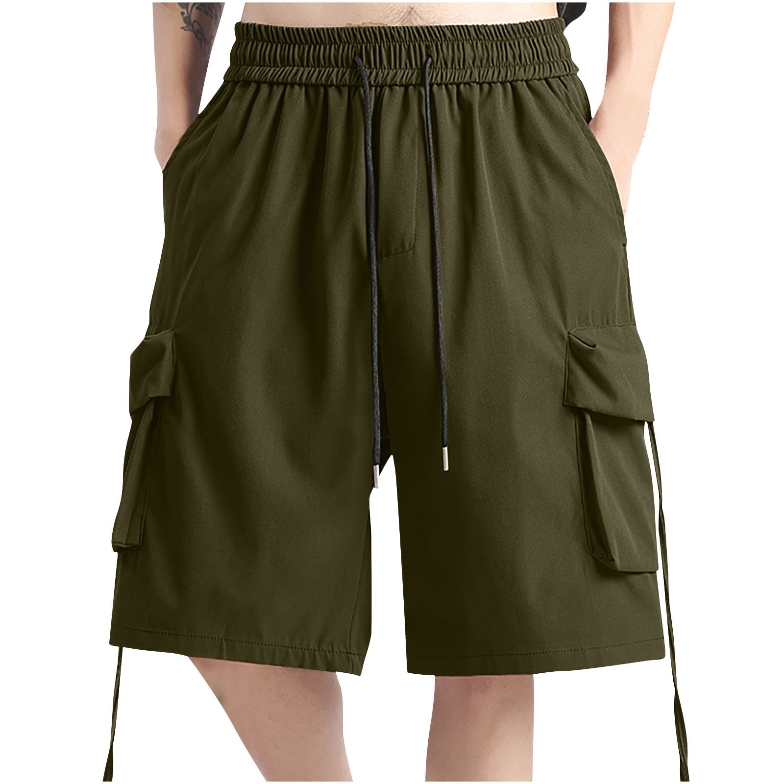 Dolkfu Shorts for Men Big and Tall Drawstring Athletic Oversize ...