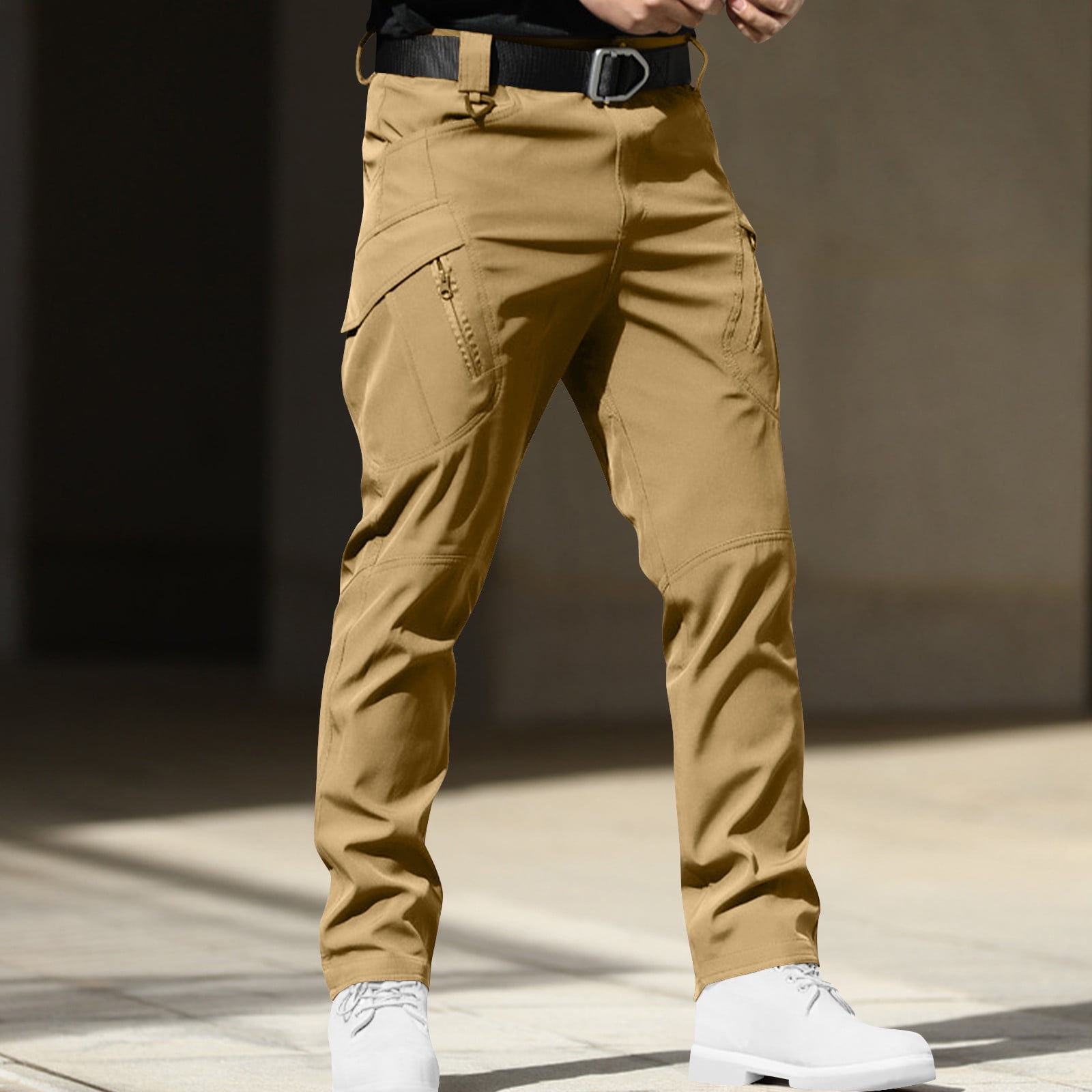 Dolkfu Men's Pants Cargo Waterproof Tactical Hiking Ripstop Stretch Solid Work Pants Mens Pants ...