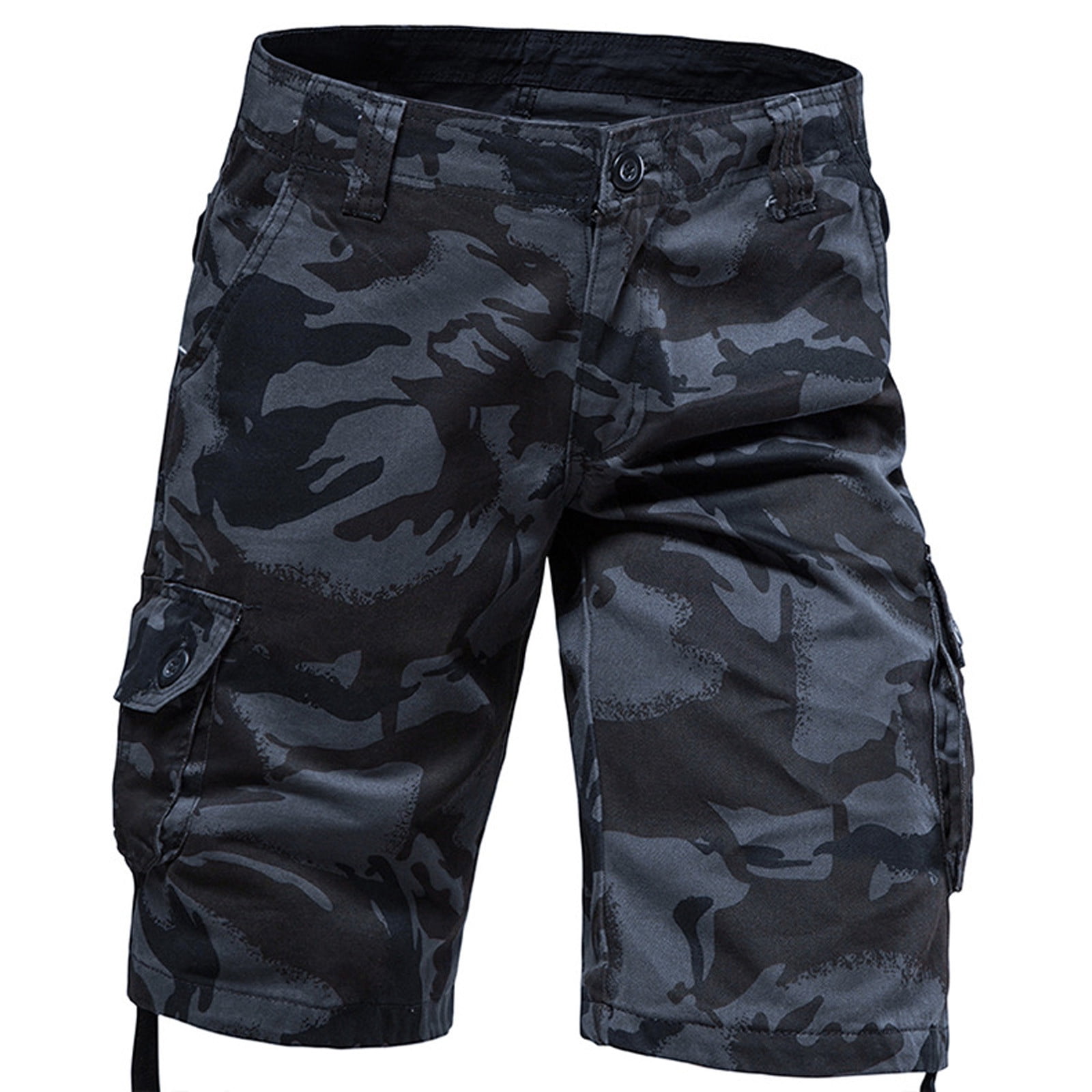 Dolkfu Outdoor Mens Big Shorts Zipper Camouflage Relaxed Fit Hiking ...