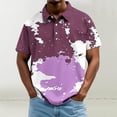 Dolkfu Purple Men'S Polos Shirts Short Sleeve Short Sleeve Refreshing ...