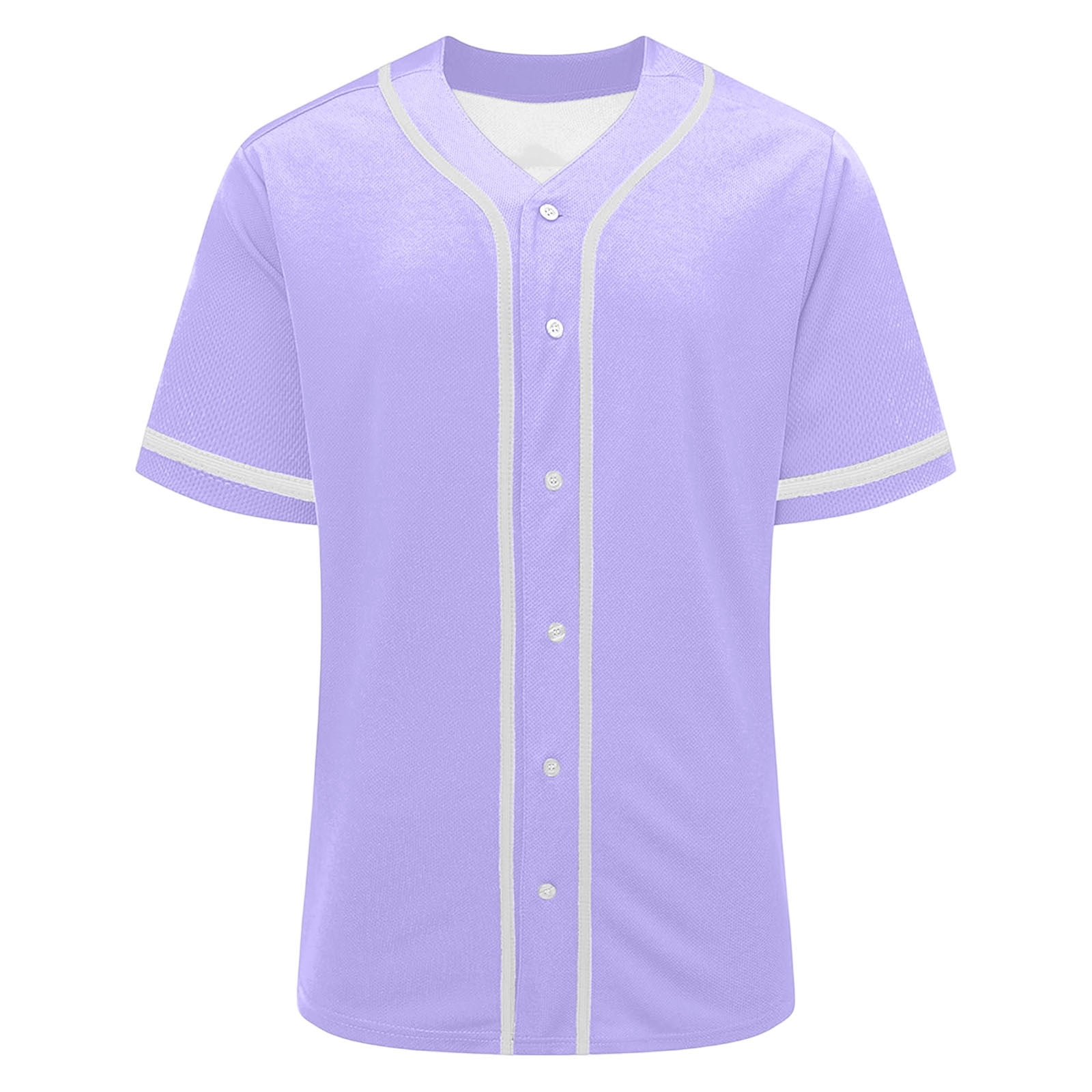 Dolkfu Purple Women'S Summer Tops Short Sleeve Button V-Neck Retro ...