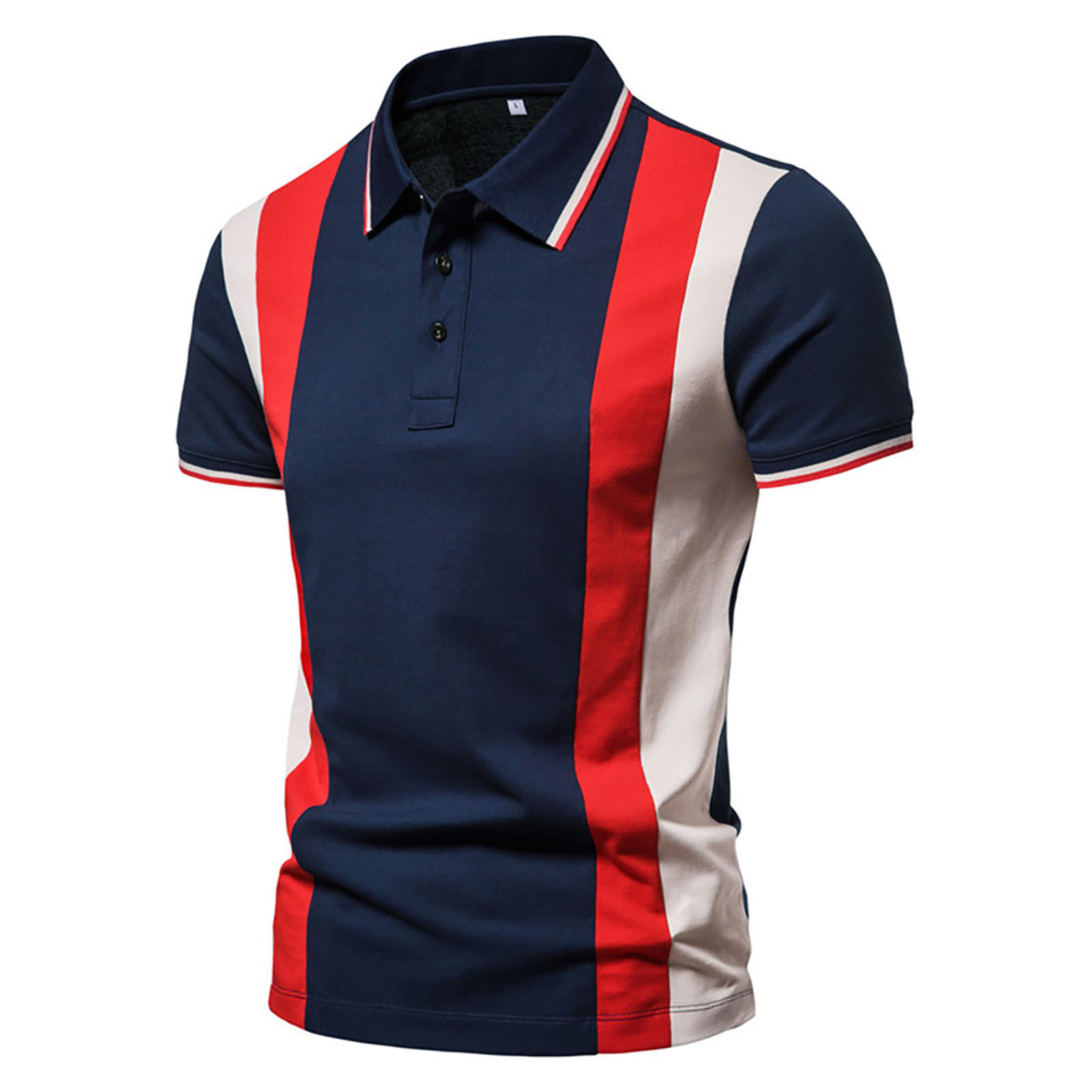 Dolkfu Short Sleeve Man's Shirts Slim Fit Collared Breathable Color ...