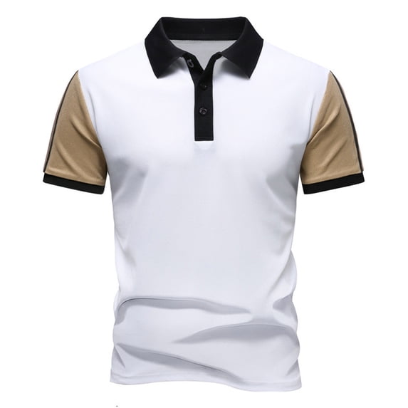 Dolkfu Short Sleeve True Classic Tees Men Retro Vintage Button Collared ...