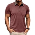Dolkfu Short Sleeve True Classic Tees Men Western Style Collared Red ...