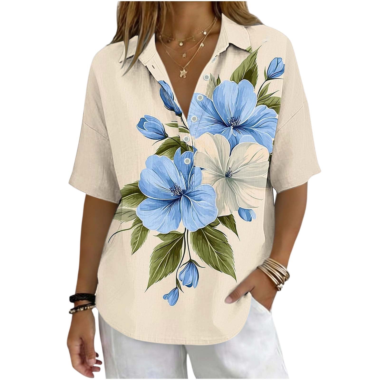 Dolkfu Short Sleeve Women Clothing Retro Vintage V-Neck Pull-On Yellow ...