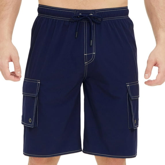 Dolkfu Summer Shorts for Men Cargo Drawstring Swim Bermuda Shorts Baggy ...