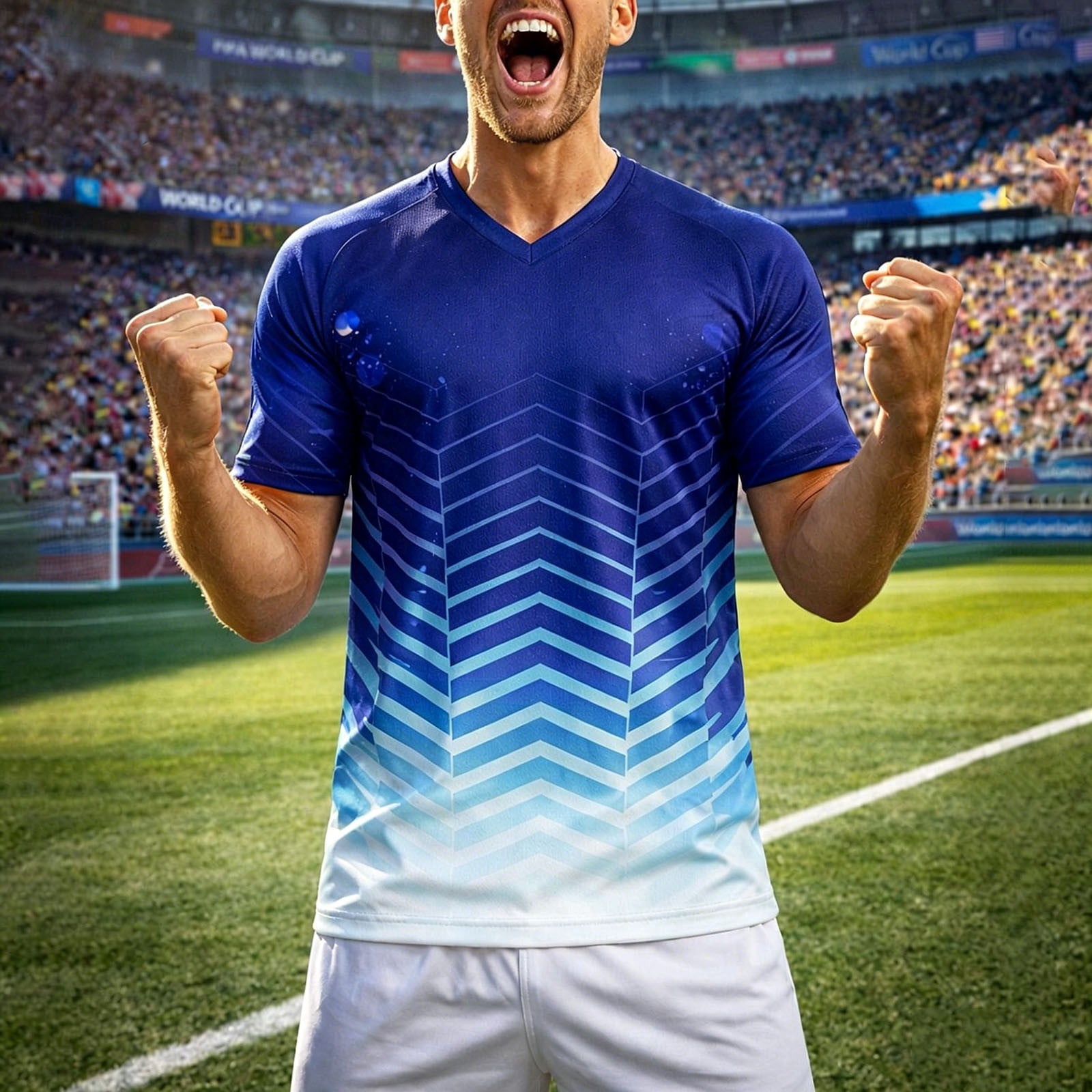 Dolkfu The Quadrennial Football Spectacle 2026 T Shirts for Man Blue ...