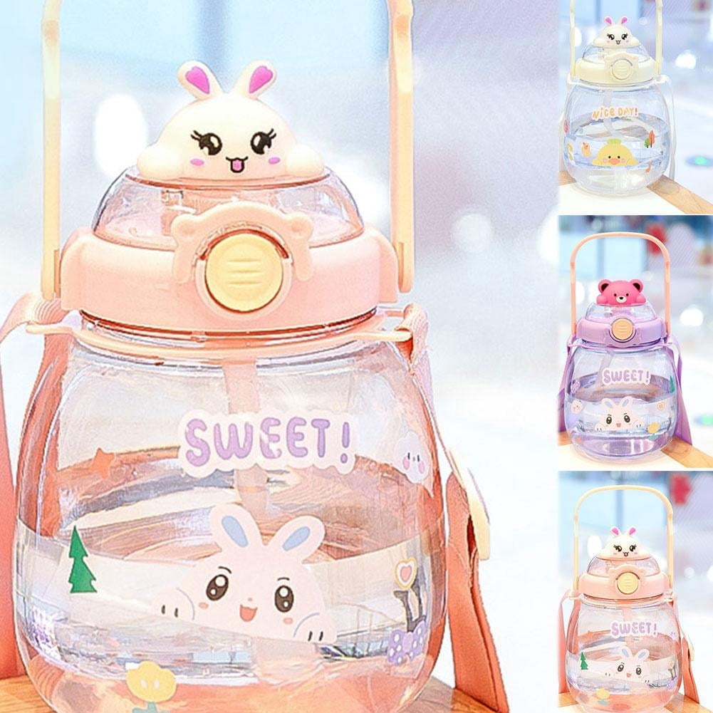 SHAPERME 1100ml Potbelly Mug Children Water Cup Large Capacity Plastic ...