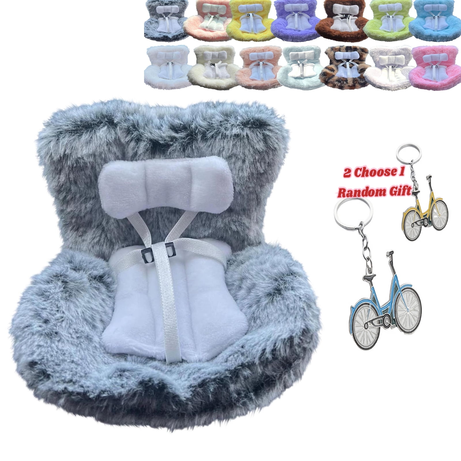 Doll Car Seat,Cars Seats for Dolls with Soft Furry Cushion, Air Vent ...