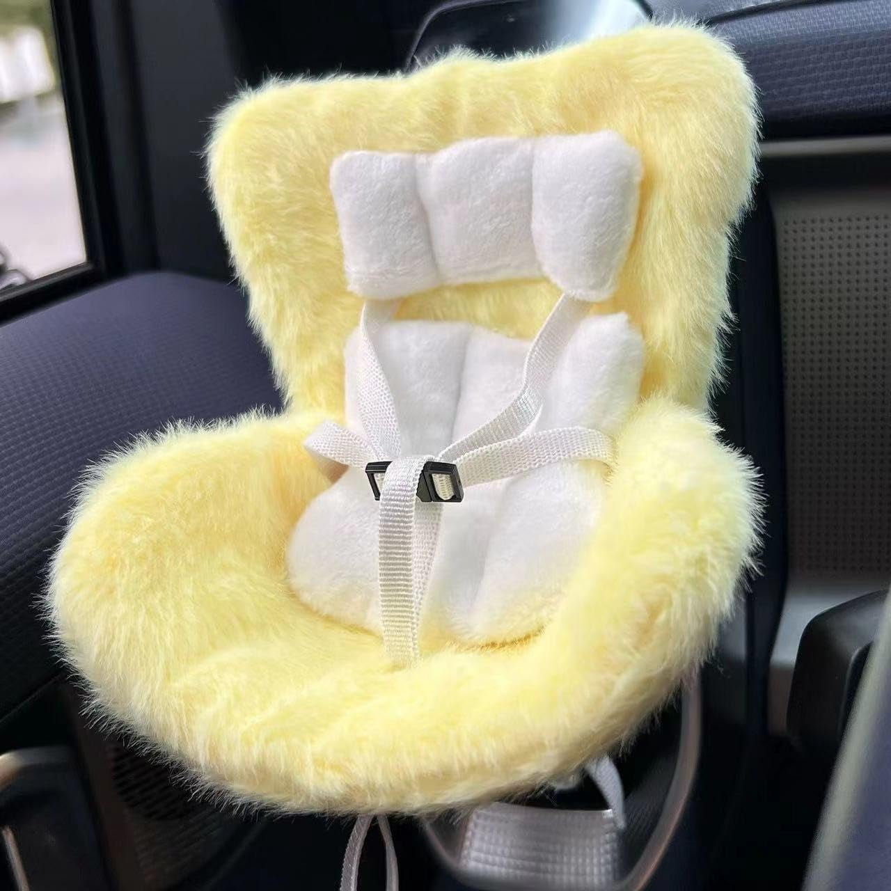 Doll Car Seat for 17cm Dolls with Air Vent Clip and Desktop Stand, Cute ...