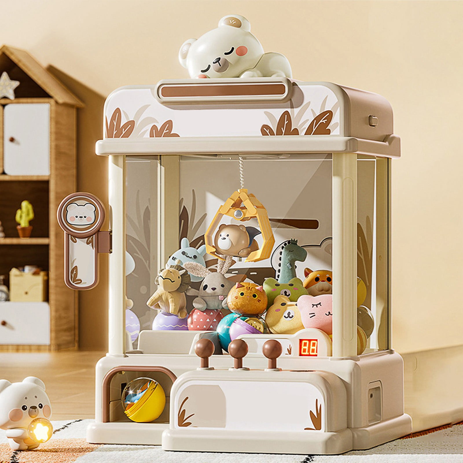 Doll Catcher Machine Toys For Kids, Classic Arcade Style Game With Cute ...