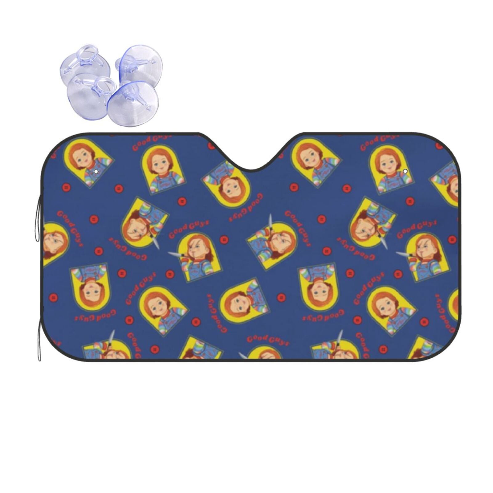 Doll Childs Play Chucky Foldable Car Windshield Sunshade Automotive ...