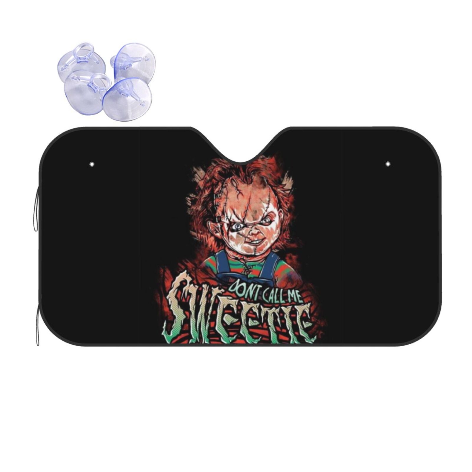 Doll Chucky Childs Play Foldable Car Windshield Sunshade Automotive ...