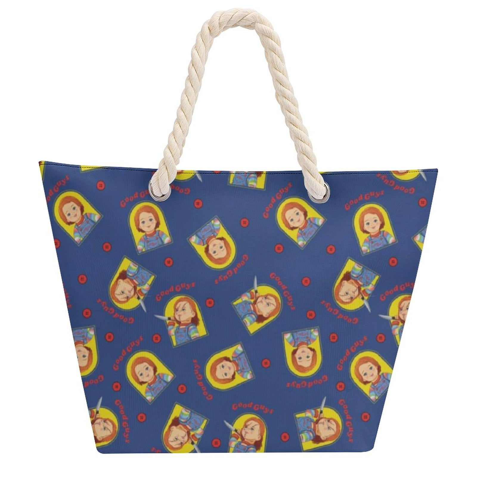 Doll Chucky Hemp Rope Tote Bag Fashion Travel Shopping School Practical ...