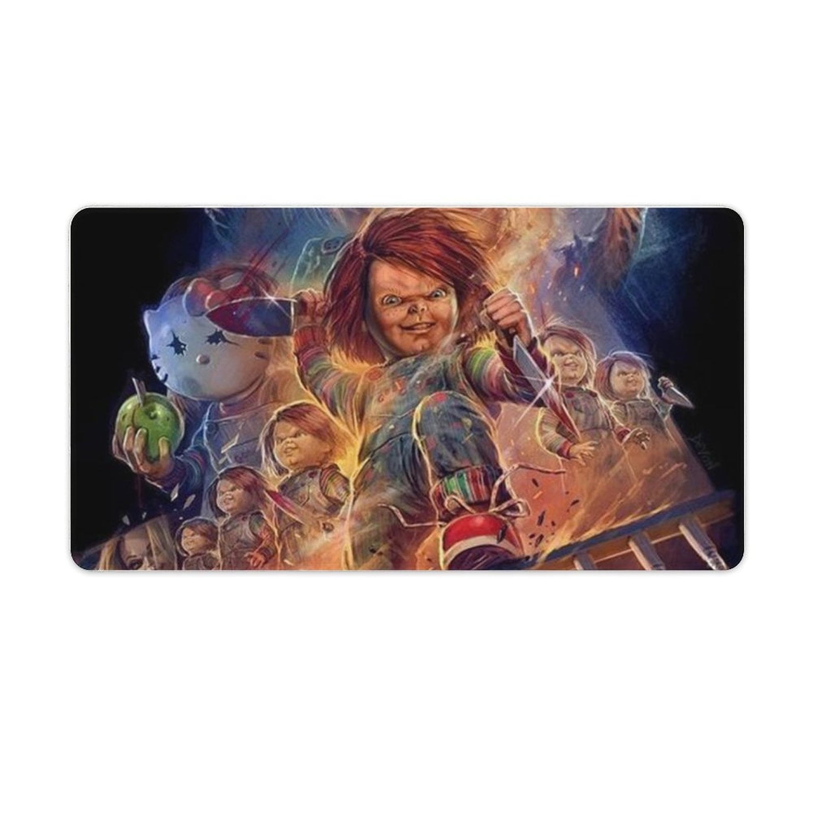 Doll Chucky Horror Extended Gaming Mouse Pad No-sliped Large Desk Mat ...
