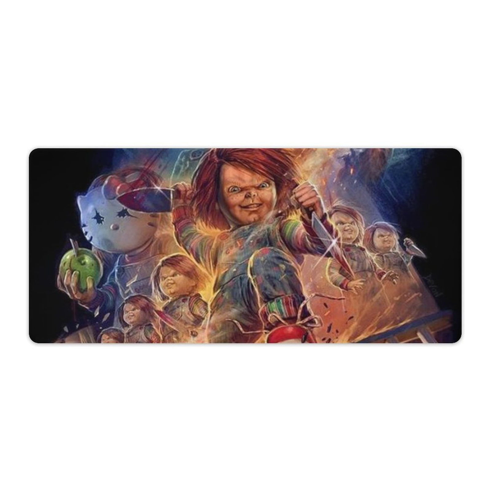 Doll Chucky Horror Extended Gaming Mouse Pad No-sliped Large Desk Mat ...