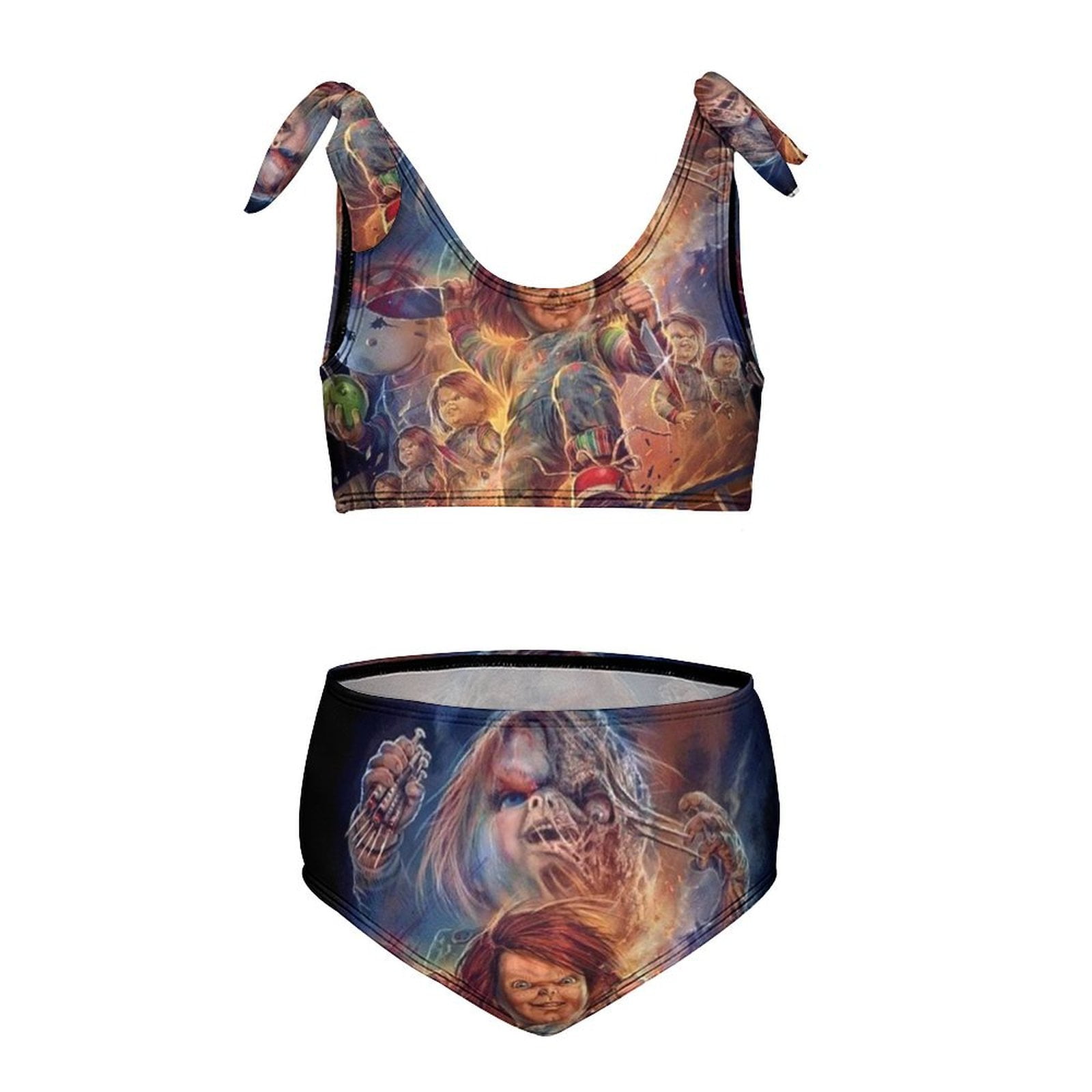 Doll Chucky Horror Kid's Swimwear Two Piece Swimsuit Summer Beach ...