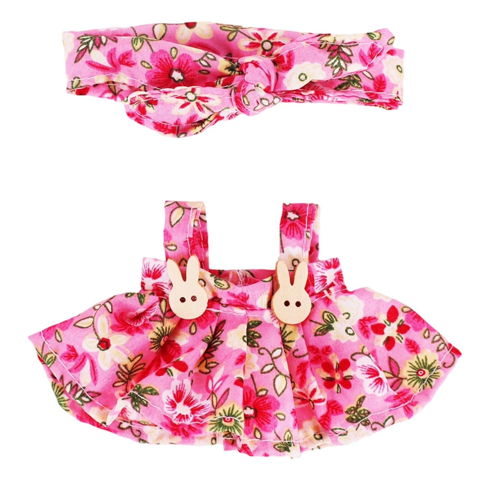 Doll Clothes Adorable Floral Dresses and Hair Accessories Design Soft ...