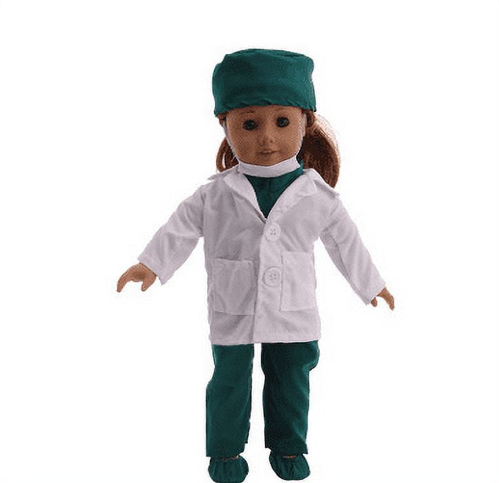 Doll Clothes Outfits Knitted Christmas Elements Print Dress Hat Doll ...