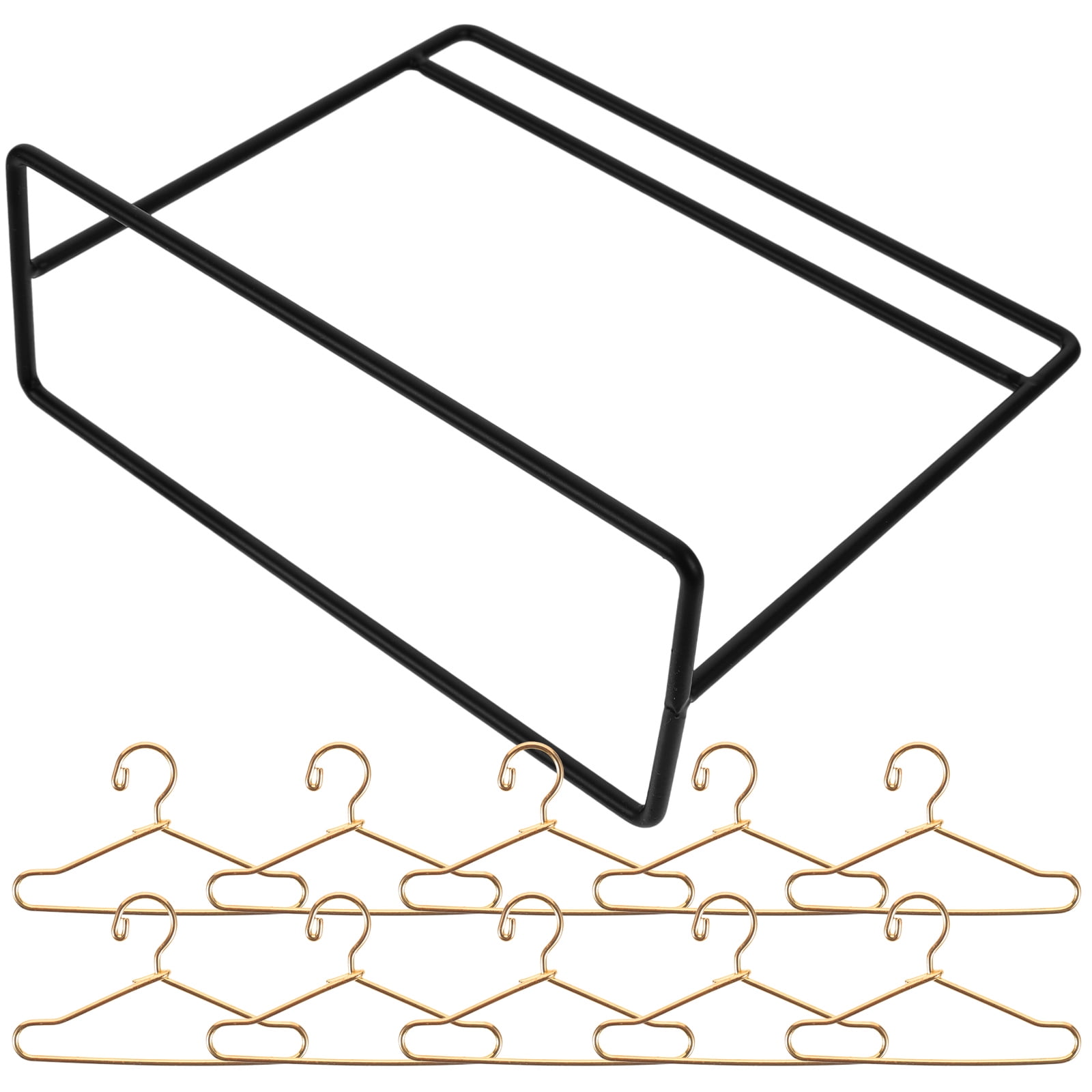 Doll Clothes Rack Kids Dress up Rail Hangers Mini Stand - Walmart.com